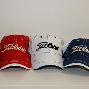 Titleist | Accessories | New Titleist Mens Adjustable Golf Red Hat Cap ...